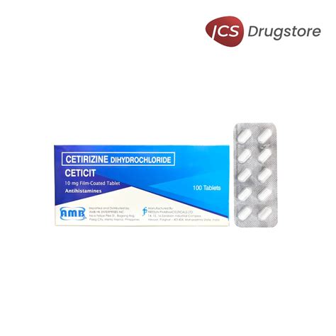 Ceticit Cetirizine Dihydrochloride 10mg Film Coated Tablet Shopee