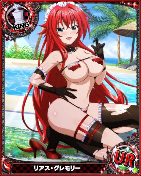 Rias Gremory High School Dxd Official Art 1girl Ahoge Beach Blue