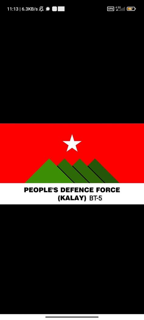 Peoples Peoples Defence Force Kalay Battalion 12