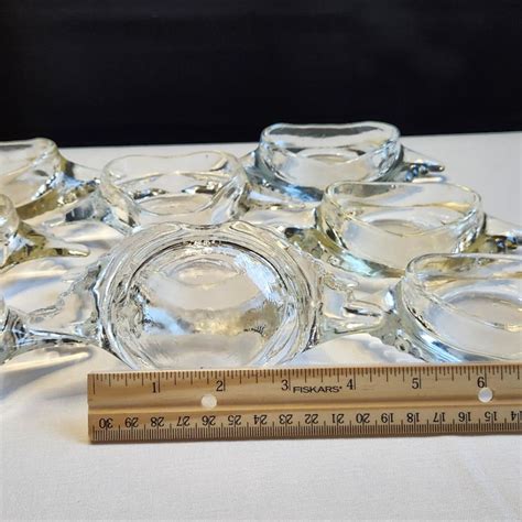Mcm Vintage Mckee Glass Deviled Crab Baking Shells Lot Of 9 Etsy