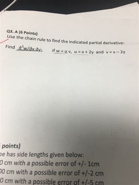 solved use the chain rule to find the indicated partial
