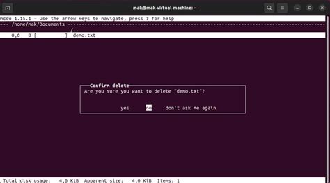 Ncdu Sur Linux Connaître Lutilisation Disque Dans Un Terminal