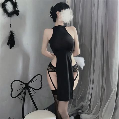 Sex Costumes Women Sexy Lingerie French Apron Maid Dress Uniform