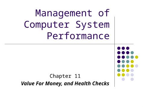 ppt management of computer system performance dokumen tips