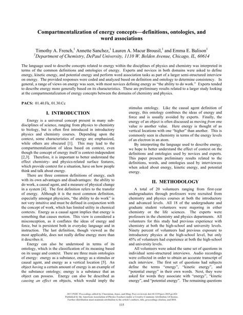 Pdf Compartmentalization Of Energy Concepts—definitions Dokumentips
