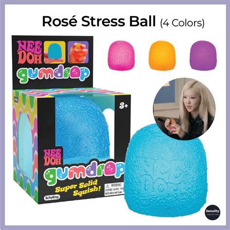 Needoh Gumdrop Stress Ball｜satisfying Squish Toy｜hand Therapy