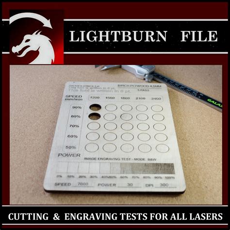 Lightburn Laser Test Files Laser Cut Test File Svg Engrave Test Cut