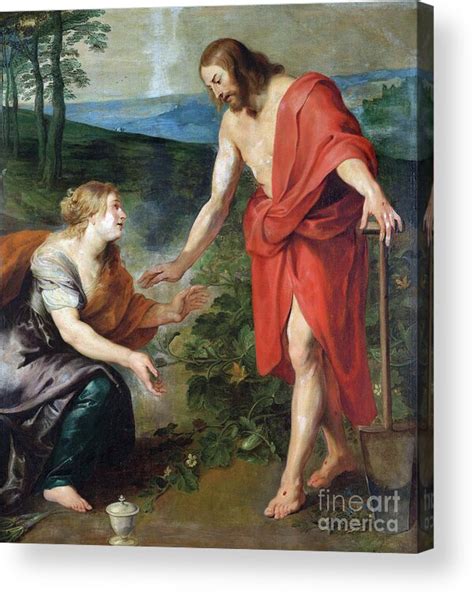 Christ Appears To Mary Magdalene Pete Paul Rubens Acrylic Print By