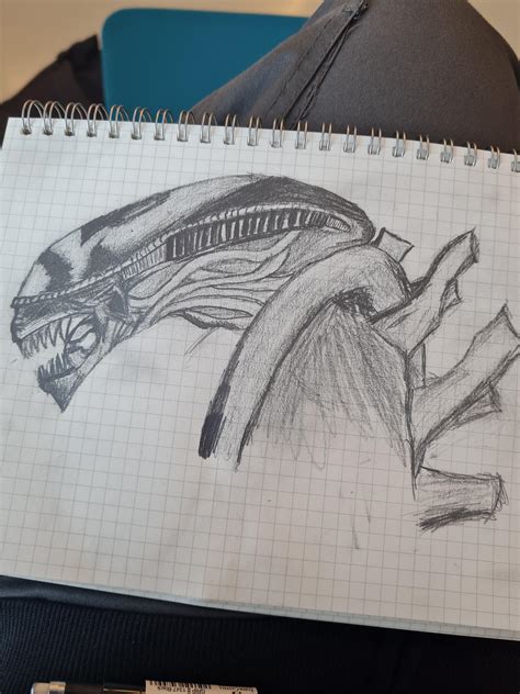 I Tried To Draw A Xenomorph R Lv426