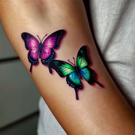 2 Butterflies Tattoos Meaning Significance 97 Designs Hbtat2