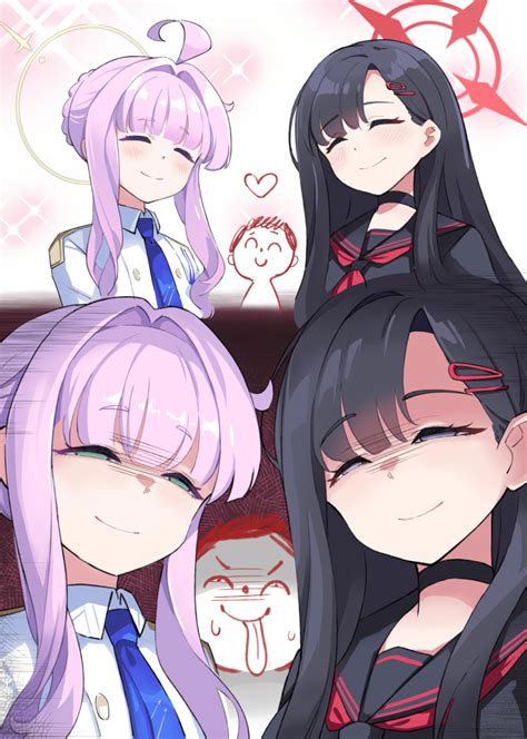 Hm Hmongt Doodle Sensei Blue Archive Ichika Blue Archive Kaya