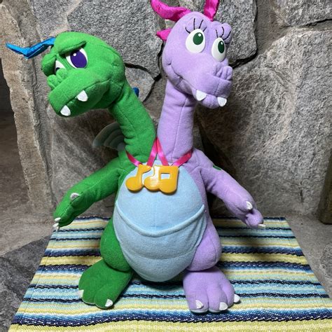 Working Vintage Dragon Tales Talking Light Up Zak And Wheezie Plush