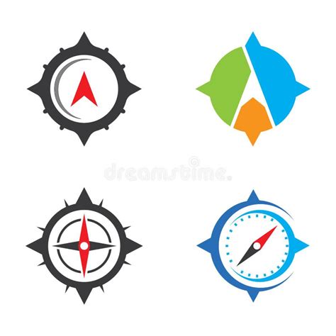 Compass Logo Images Stock Vector Illustration Of Design 210693791