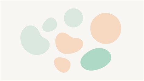 Gentle Pastel Blobs Soft Rounded Pattern For Modern Digital Background