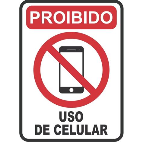 Placa Sinalização Aviso Proibido Uso De Celular Advertência Escola