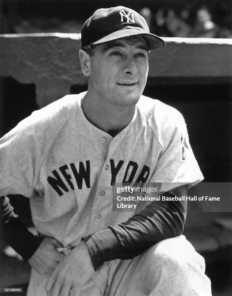 Lou Gehrig Of The New York Yankees Poses For A Portrait In The News