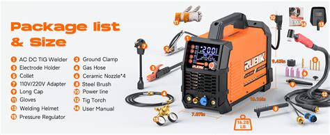 Ac Dc Tig Welder With Pulse 200 Amp 6 In 1 Aluminum Tig Welder 110v