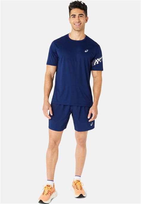 Asics Icon Ss Top Sports T Shirt Blue Expanse Birchblue Zalandoie