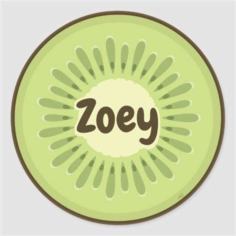Kiwi Fruit Name Label