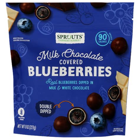 Sprouts Farmers Market Sprouts Milk Chocolate Covered Blueberries Same