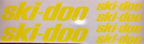 6pcs Ski Doo Decals Stickers For Snowmobile Vinyl Graphics Logo For