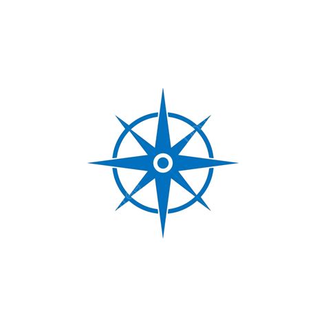 Compass Logo Template Icon Illustration Design East Circle Journey
