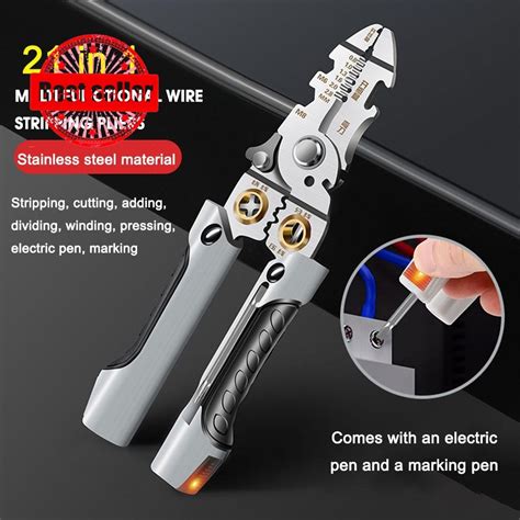 New 21 In 1 Multipurpose Cutting Plier Electrical Measurement Stripper