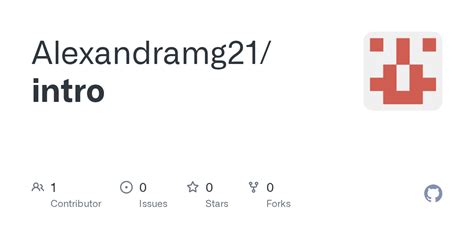 Github Alexandramg21intro