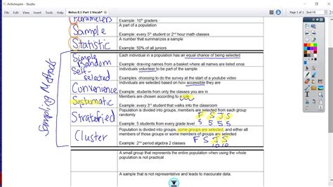 Statistics Sampling Methods Unit 8 Part 1 Youtube