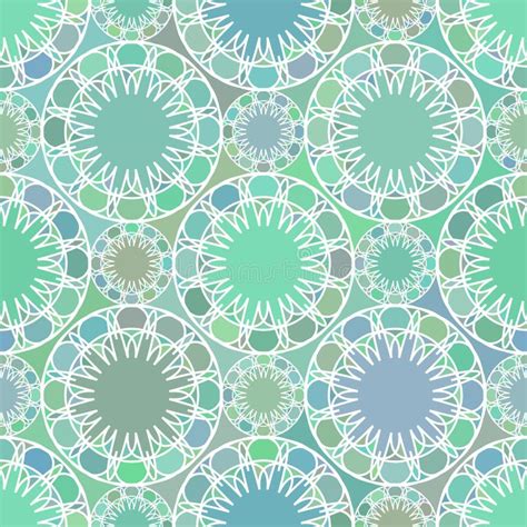Abstract Mosaic Spirograph Pattern Stock Vector Illustration Of