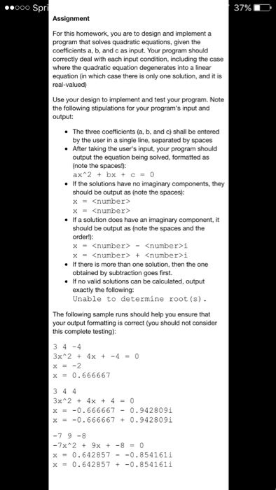 Solved For This Homework You Are To Design And Implement A