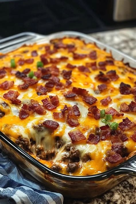 Low Carb Bacon Cheeseburger Casserole Superb Recipe