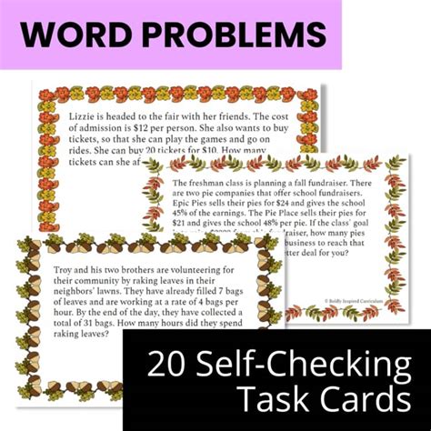 Solving Multi Step Equations Word Problems Task Cards And Real World Activity
