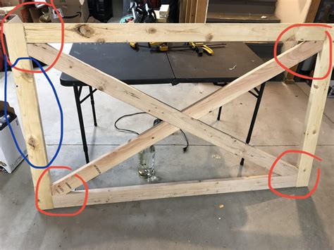 This Was My First Time Making An X Brace And First Time Making A Half