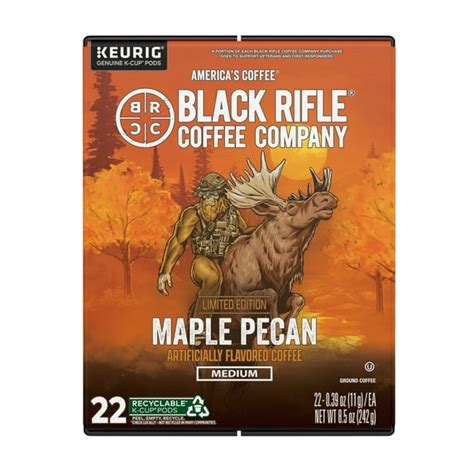 Black Rifle Coffee Company Maple Pecan K Cup Pods 22 Ct
