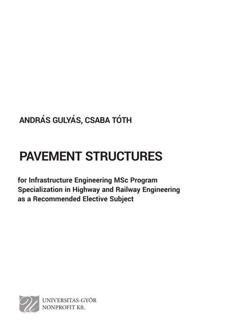 Pdf Pavement Structures