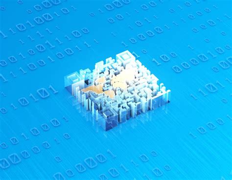 Two Dimensional Code Data Transmission And World Map Financial