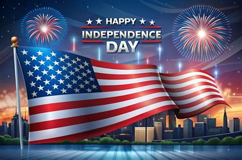 Happy Independence Day Of America Premium Ai Generated Image
