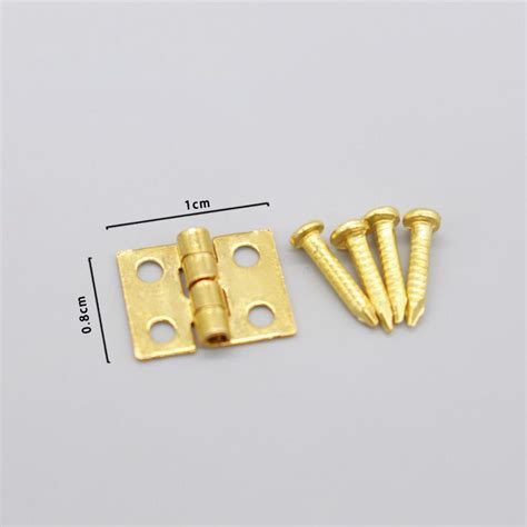 Miniature Copper Hinges For Crafts And Dollhouse Accessories