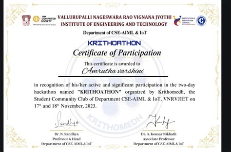 Amrutha Varshini On Linkedin Hackathon Innovation Teamwork