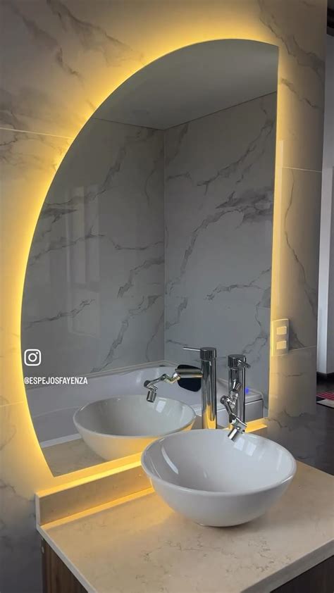 Espejo Con Luz Led Video En 2024 Espejos Para Baños Modernos
