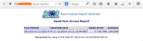 How To Analyze Squid Logs With Sarg Log Analyzer On Centos