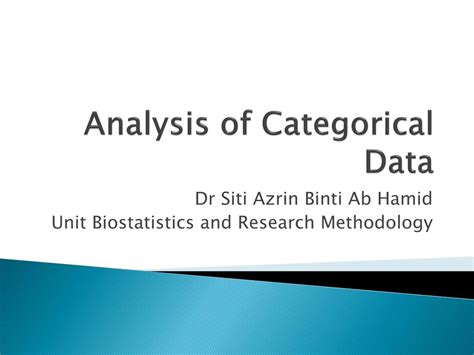 Ppt Analysis Of Categorical Data Powerpoint Presentation Free