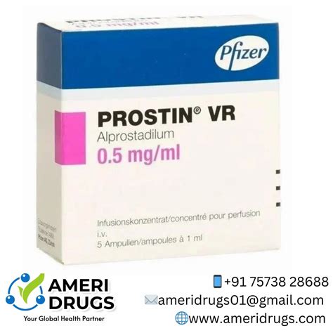 Alprostadil 500 Mcg Injection Prostin Vr Paediatric Injection At ₹ 8000vial Erectile