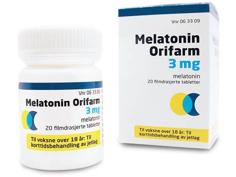 Melatonin Orifarm 3 Mg Tabletter 20 Stk Vitamin1no