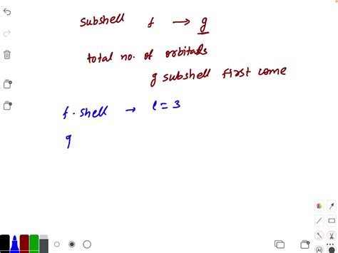 The Subshell That Arises After F Subshell Is Called G Subshell What Is The Total Number Of