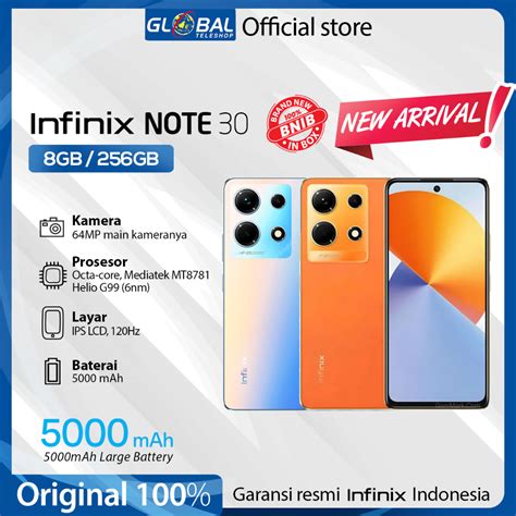 Jual Infinix Note 30 8/256GB Garansi Resmi | Shopee Indonesia