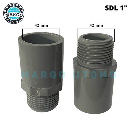 Jual Fitting Pvc Sambungan Pipa Pvc Sock Drat Luar Sdl 1 Inch Shopee Indonesia
