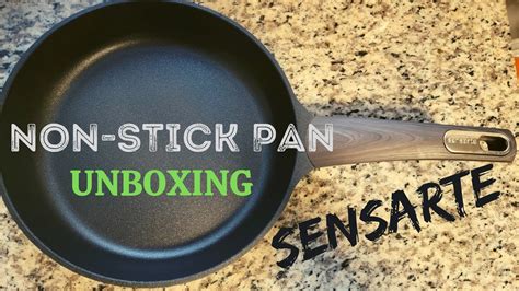 Non Stick Pan Skillet Sensarte Unboxing And Demo Youtube