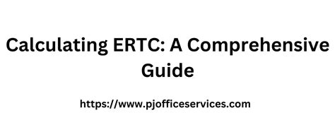 Calculating Ertc A Comprehensive Guide